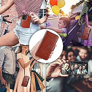 CASEOWL Wallet Case Compatible for iPhone 12/12 Pro, Magnetic Detachable Slim Case with 9 Card Slots, Hand Strap,Compatible for iPhone 12/12 Pro 6.1 inch 2020, 2 in 1 Folio Leather Wallet Case(Brown)