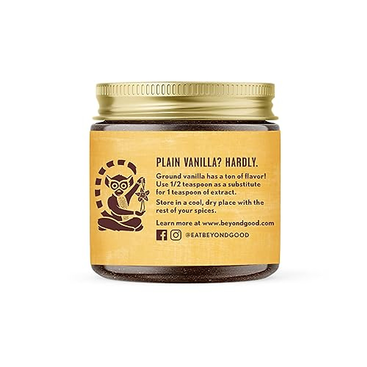 Organic Pure Ground Vanilla Powder | Pure Madagascar Grade A Ground Vanilla Beans for Bakers, Chefs, Ice Cream Makers, and Home Cooks | Beyond Good Vanilla