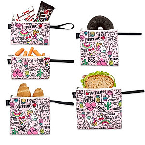 Dual Layer Reusable Sandwich Bags -Unicorns & Rainbow