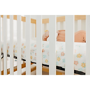 Premium Knit Baby Crib Sheets for Boys and Girls by Copper Pearl: Breathable and Soft, Fitted Crib Sheets for Standard Baby Mattresses, Crib Sheet for Baby Registry or Shower Gift, Rose