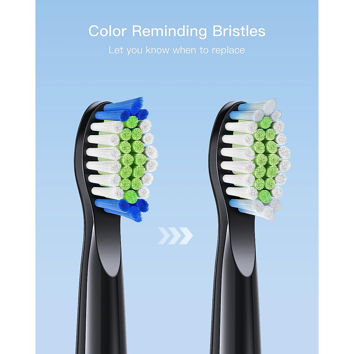 Bitvae D2 Electric Toothbrush Replacement Heads, Sonic Toothbrush Heads Refills, 4 Pack