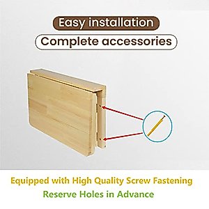 Folding Table Wall Mounted Space Saving，Foldable Wall-Mounted Table，Multifunctional Foldable Wall Table，Save Space for Laundry, Study, Dining Room，Multiple Sizes (29.5“×19.7”（75cm×50cm）)