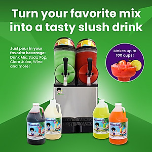 Margarita Girl Double-Bowl Full Size Frozen Slushy Drink Machine - Versatile High-Capacity Model Features Two 3.2-Gallon Bowls - Makes 100 Cups of Resort-Style Margaritas, Daiquiris, Piña Coladas, Etc