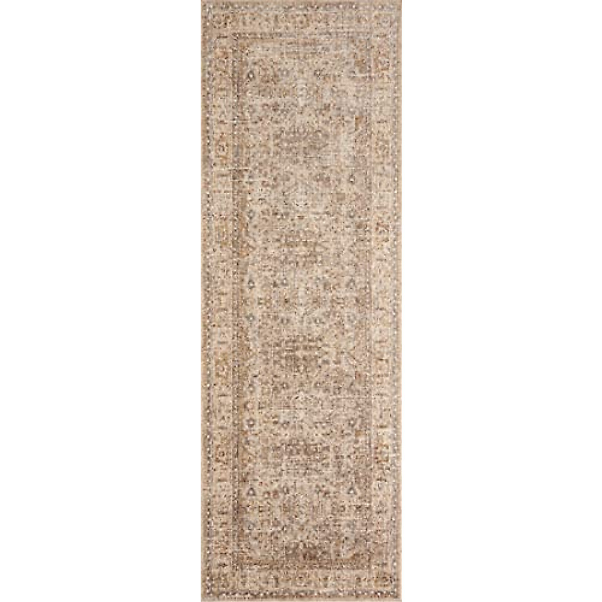 Loloi Angela Rose Blake Collection BLA-06 Oatmeal/Spice 7'-10" x 10'-2", .25" Pile Height, Fringe, Area Rug