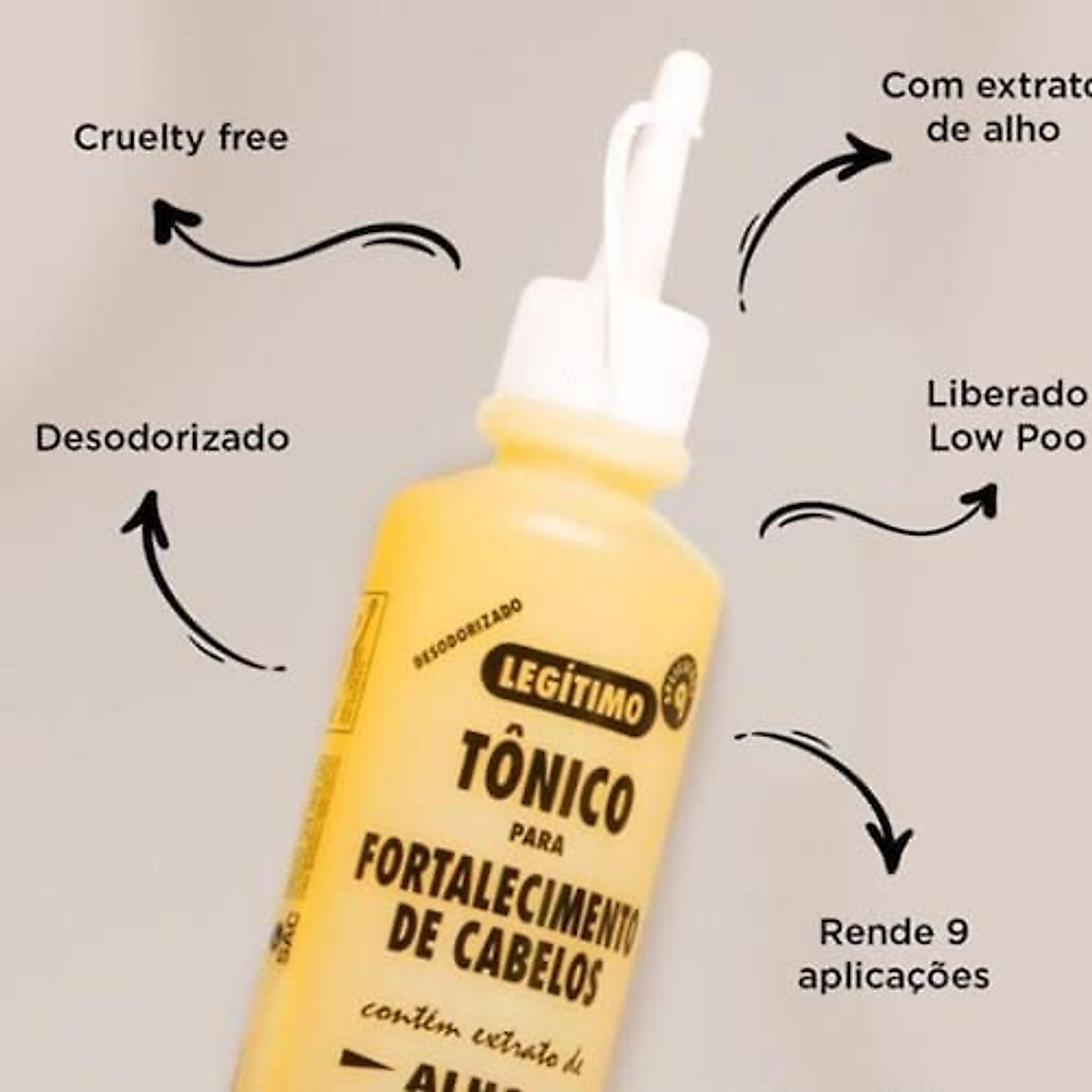 Gota Dourada Tonico para Fortalecimento de cabelos (hair tonic with garlic extract) 100ml