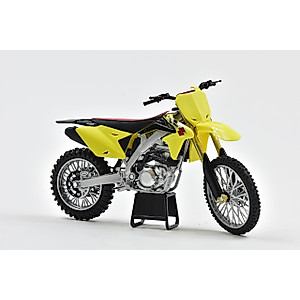 New-Ray 1/12 Suzuki RM-Z450 2014 Suzuki Motocross/Off-Road Bike, Yellow, (57643)