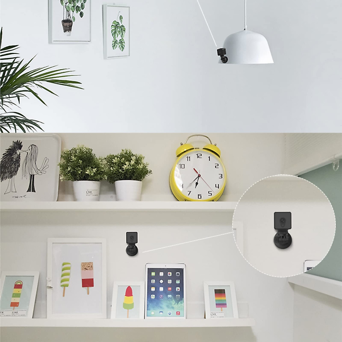 RYTOOVIC Mini Spy Camera Hidden Camera with Video Home Security Surveillance Camera 1080P Nanny Cam Wireless with Cell Phone App Night Vision Motion Detection Remote Monitor