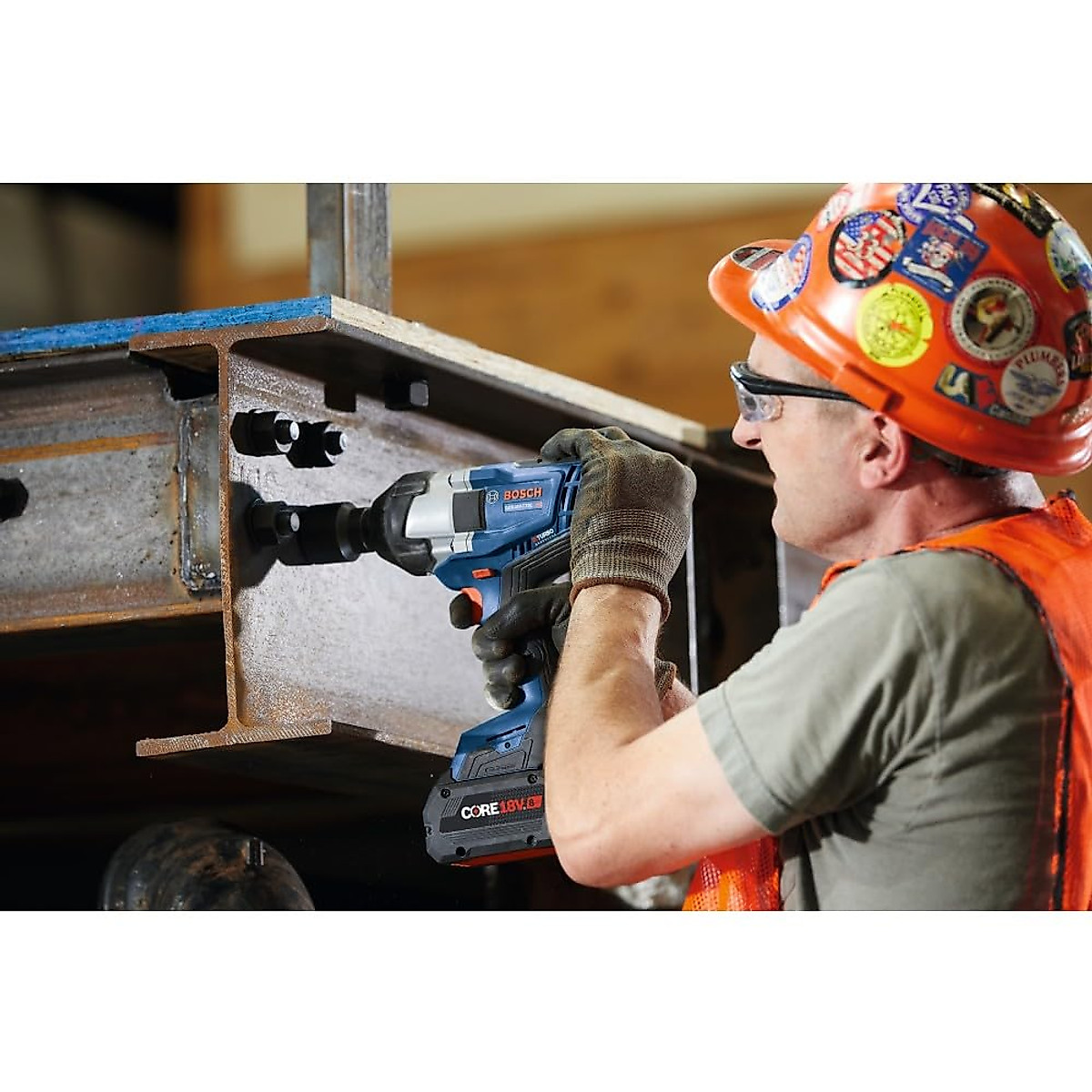 BOSCH GDS18V-770CB14 PROFACTOR™ 18V Connected 3/4 In. Impact Wrench Kit with Friction Ring and Thru-Hole and (1) CORE18V® 8 Ah High Power Battery