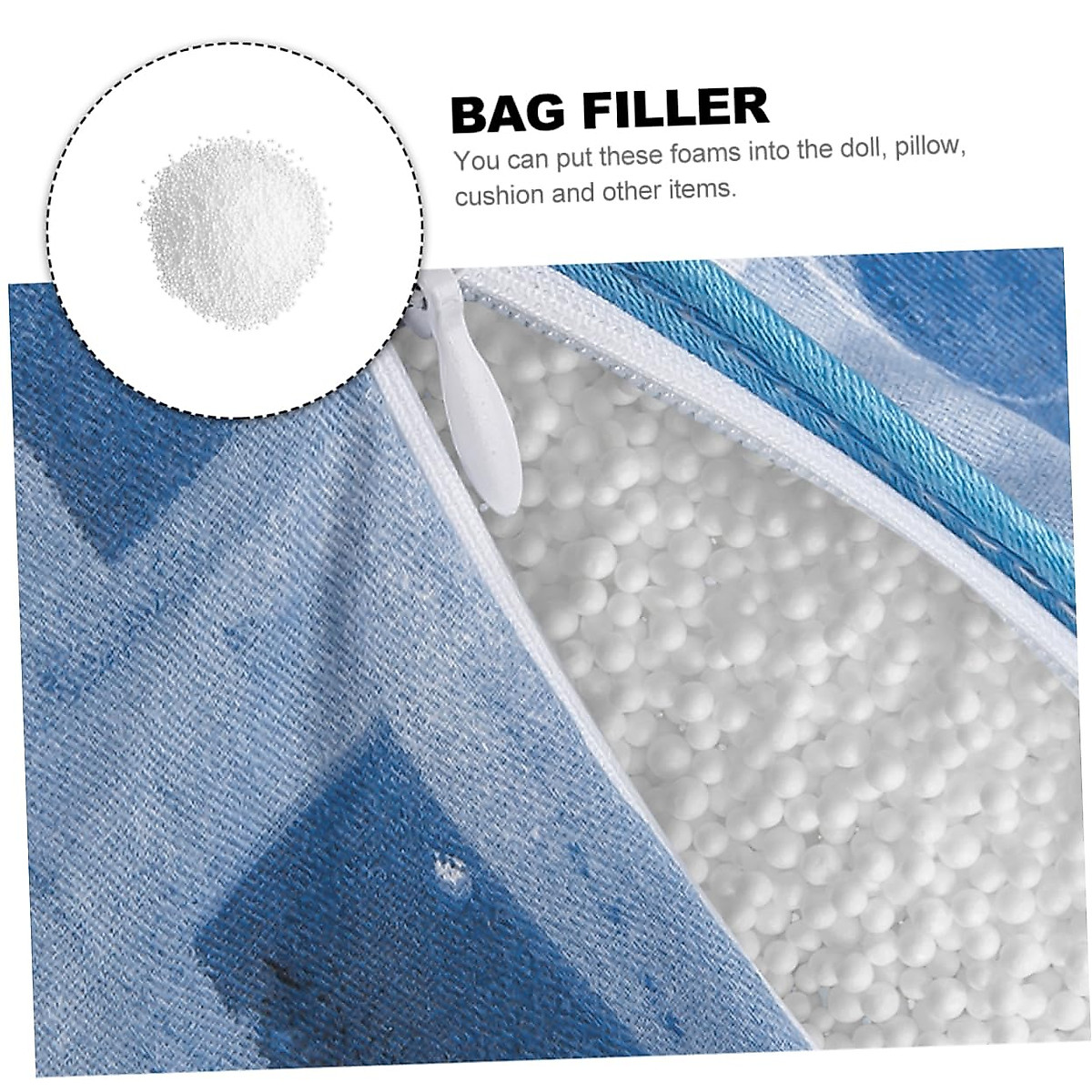 Holibanna 1 sofas bean bags bed pillows couches sofa cama para modernos baratos Foam white Dog Bed Filling Beads Balls Punching Bag Filler Filling Balls baby decorative ball