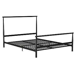 DHP Calixa Modern Metal Platform Frame, Full, Black