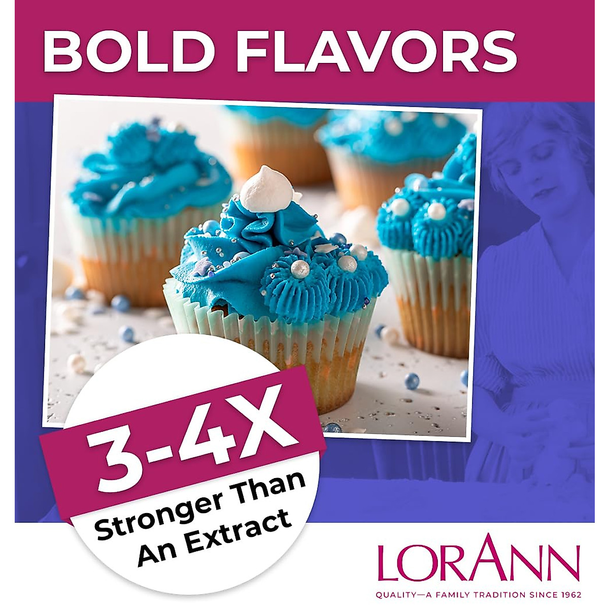 LorAnn Oils Super Strength Flavoring - Used For Candy Making, Flavoring Extracts, Baking, Hard Candy, and Flavor Oils - Bold, Natural Flavors 4X Stronger Than Extracts - Blue Raspberry, 1 fl oz