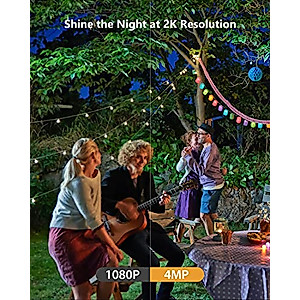 Imou Security Camera Outdoor with Floodlight and Sound Alarm, 4MP QHD Pan/Tilt 2.4G Wi-Fi Camera, IP66 Weatherproof 2.5K Bullet Camera, Full Color Night Vision IP Camera with 2-Way Talk, Cruiser