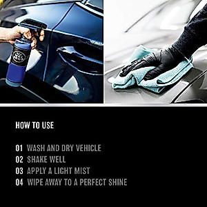 SoCal Wax Shop Ceramic Spray Sealant - Top Coat SIO2 Silica Car Sealant Spray for Ceramic Coating Boost and Mirror Shine Paint Polish - Car Detailing Products and Auto Care Accessories