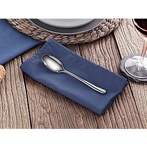 Artaste 56488 Rain II Forged 18/10 Stainless Steel Teaspoon, 7-Inch, Set of 12