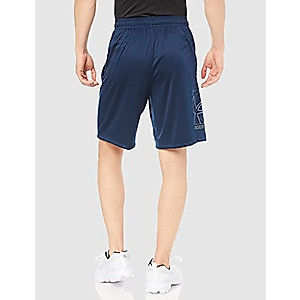 Under Armour Men's Tech Boxed Logo Shorts, Academy (408)/Quirky Lime, Large