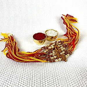 CRAFTONE Set of 12 Lucky Turtle Design Rakhi for Brother, Designer Rakhi Set for Raksha Bandhan, Small Beads Rakhi Thread Bhaiya Bhabhi Sister Rakhi Band for Rakshabandhan with Roli Chawal