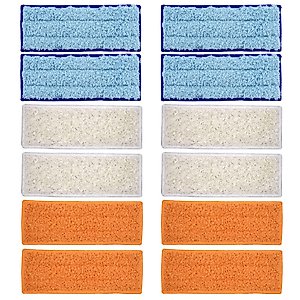 Neutop Mop Pads Compatible with iRobot Braava Jet 200 Series 240 241 244 245 250 Robot Mops, Washable and Reusable, 4 Wet 4 Dry 4 Damp.