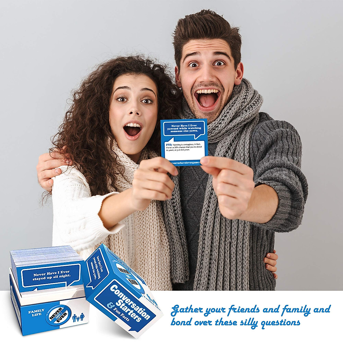 Never Have I Ever Conversation Starters: Family Edition | Funny Card Game for Parties, Get Togethers, Vacations, Game Nights & Gifts | Fun Card Games for Family, Teens and Kids | 150 cards | Ages 8+