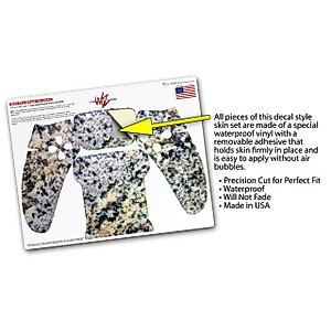 WraptorSkinz Skin Wrap compatible with Sony PS5 DualSense Controller Marble Granite 01 Speckled (CONTROLLER NOT INCLUDED)