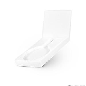 Screwless Tilted Wall Mount Kit Compatible with Wyze Cam Pan, VHB Stick On, Full Tilt & Pan Function, No Mess, No Drilling, Strong Adheasive Mount, Angled Down White by Brainwavz