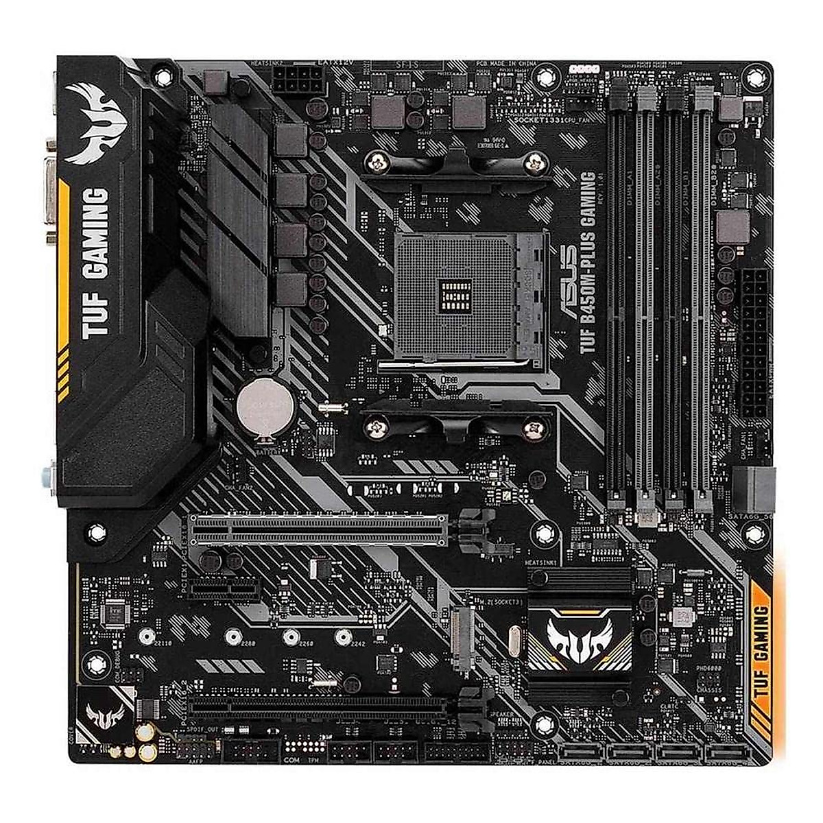 ASUS TUF B450M-Plus Gaming AMD Ryzen 2 AM4 DDR4 HDMI DVI-D M.2 mATX Motherboard