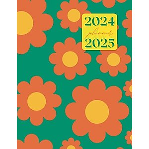 2024 2025 planner / Monthly Planner / two year calendar / flowers / butterfly / animal: 2024-2025 Monthly Planner : 2 Year Schedule Organizer From ... 2025 With Holidays, Notes, Goals, To Do list