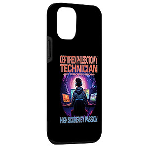 iPhone 14 Pro Certified Phlebotomy Technician Funny Gamer - Fun Pun Gaming Case