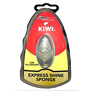 Kiwi Express Shoe Shine Sponge, Neutral, 0.2 Fl Oz (Pack of 3)