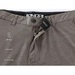 KNQR Mens Performance Quick Dry 4way Stretch Regular Fit All-Terrain Active Training Hybrid Shorts Mint Green 33