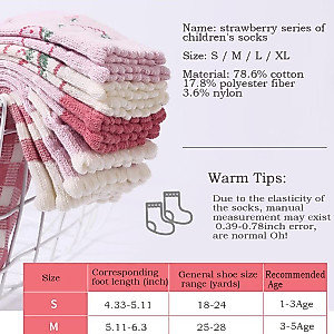 FZBNSRKO 5 Pairs Ruffle Frilly Crew Socks Little Girls Princess Cotton Socks for 1-3 Year Old Children's Socks Baby Toddler Girls(Purple Flower)