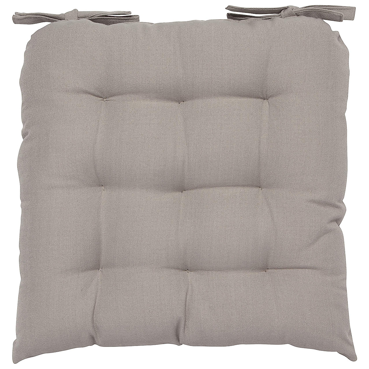 Now Designs Renew Collection Padded Chair Cushion, 1 Count (Pack of 1), Cobblestone Grey