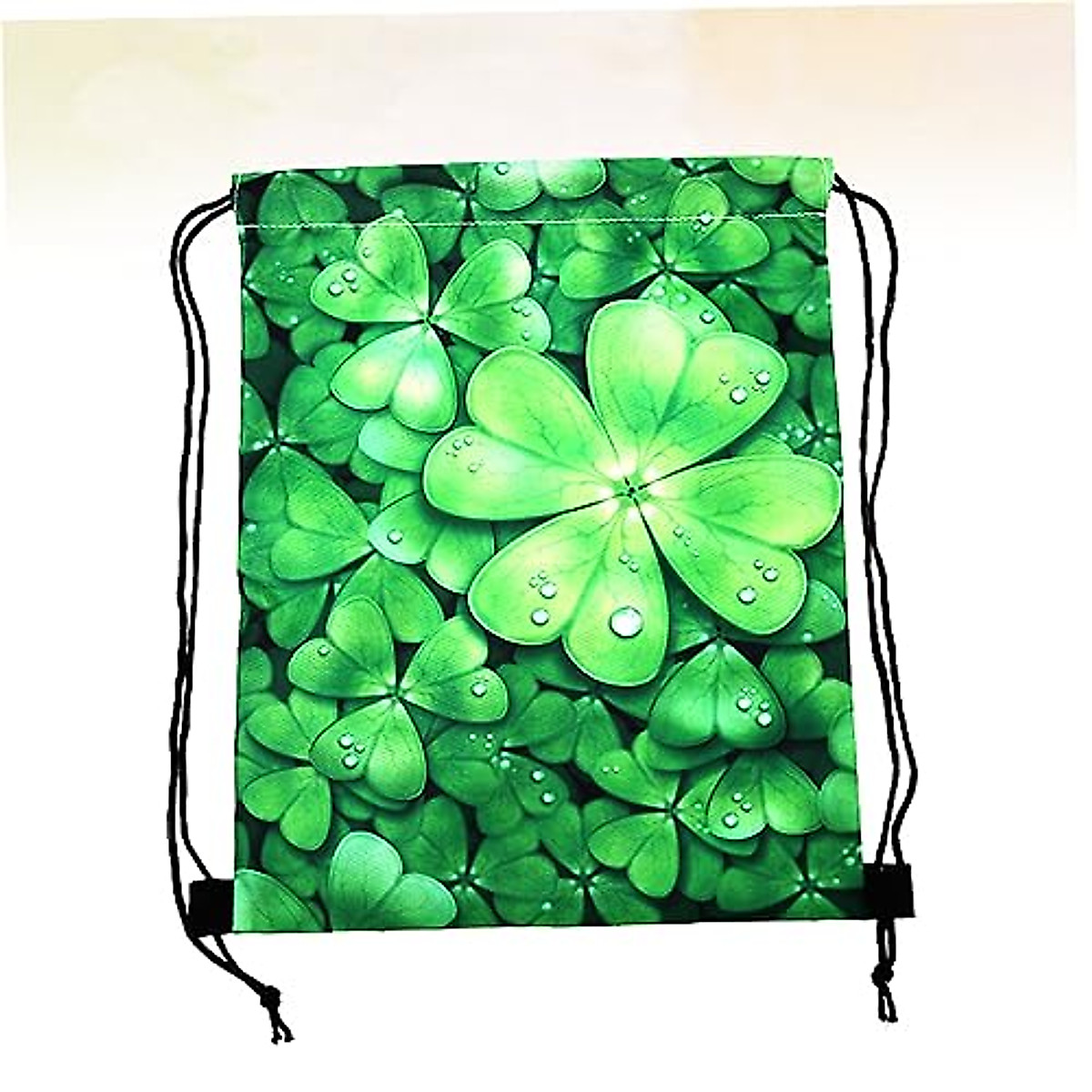 PACKOVE 3pcs Four leaf storage bag Drawstring backpack sport backpack St Patrick Day sack irish party party decor shopping bag printed travel bag printing gift bag Ireland Tackle Backpack