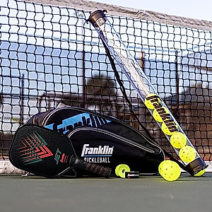 Franklin Sports Pickleball Paddles + Balls Starter Set - 2 Player Pickleball Rackets + Pickleballs - (2) Jet Aluminum Pickleball Paddles + (2) X-40 Pickleballs - USA Pickleball (USAPA) Approved