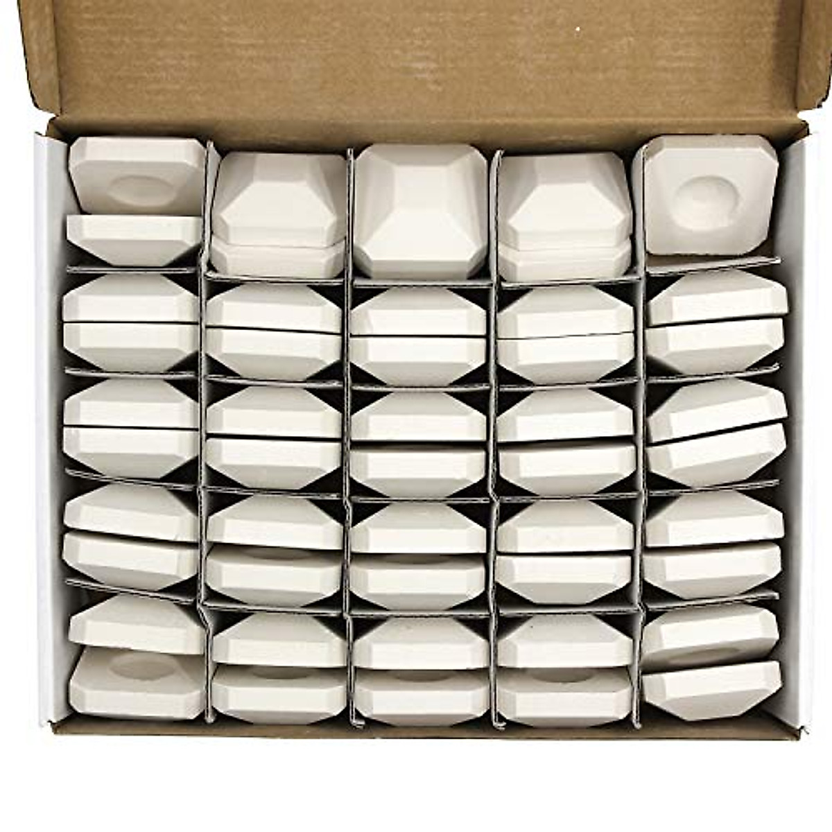 Hongso CRCB48 Ceramic Briquettes Grill Bricks Replacement for Lynx L27, L30, L30PSP, L36, L42, L54, L5430, L54PS, LBQ27, LBQ36 and Other Gas Grill, 48-Piece Barbecue Briquettes Gas Grill Stones