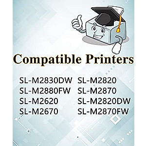 MM MUCH & MORE Compatible Toner Cartridge Replacement for Samsung D115L MLT-D115L 115L MLTD115L to use with Xpress SL-M2620 SL-M2670 SL-M2830DW SL-M2880FW SL-M2820DW SL-M2870FW Printer (1-Pack, Black)