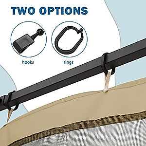 BPS Gazebo Netting Screen Replacement Universal 4-Panel Sidewalls for Backyard, Patio, Garden,Outdoor (Only Netting)