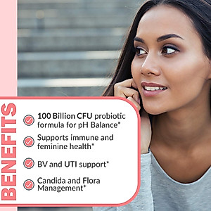 Balance Complex 17-in-1 Vaginal Health 100 Billion Probiotics for Women pH Balance with Cranberry & D-Mannose | Promote Urinary Tract Health for Vaginal Odor & Vaginal Flora, 60 Capsules