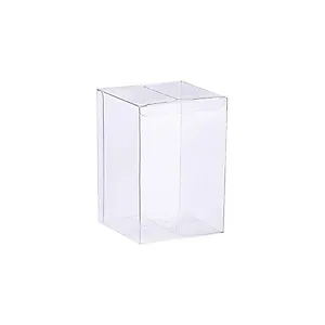 YOZATIA 12PCS Transparent Boxes 4 x 4 x 8 inch, Candy Box, Clear Favor Boxes Gift Boxes for Wedding, Party and Baby Shower Favors