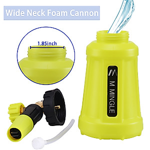 M MINGLE Foam Cannon for Pressure Washer, Ultimate Pressure Washer Adapter Set
