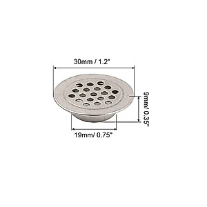 uxcell 12 X Kitchen Sink Bath Basin Plughole Screen Drain Strainers 1.2-inch Dia