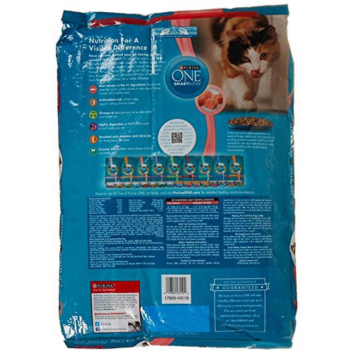 Purina O.N.E. Cat Food Adult Total Nutrition Salmon & Tuna, 16 lb