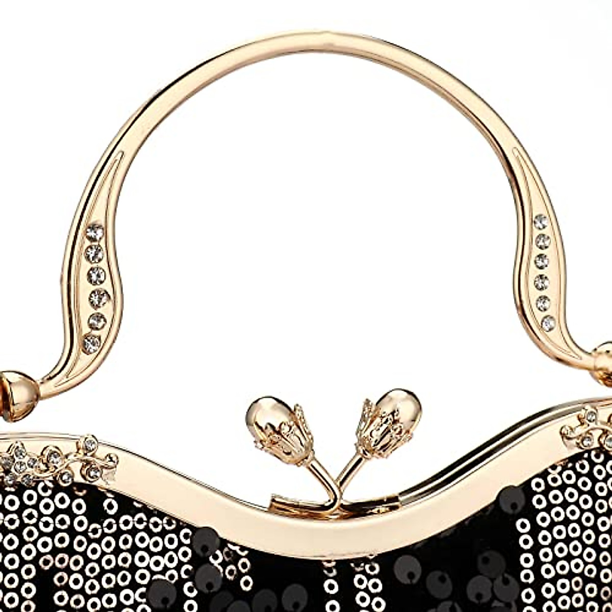 Simcat Evening Bag Wedding Party Clutch Purses for Women Large Handbag Vintage Sequin Beaded Design