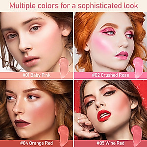 BowJian Blush for Cheeks Face Make Up Blush Stick Cream Blush for Cheeks Rare Beauty Blush Highlighter Stick Liquid Blush Contour Natural Stick Blush Long Lasting Pink Blush Korean Makeup#01 Baby Pink