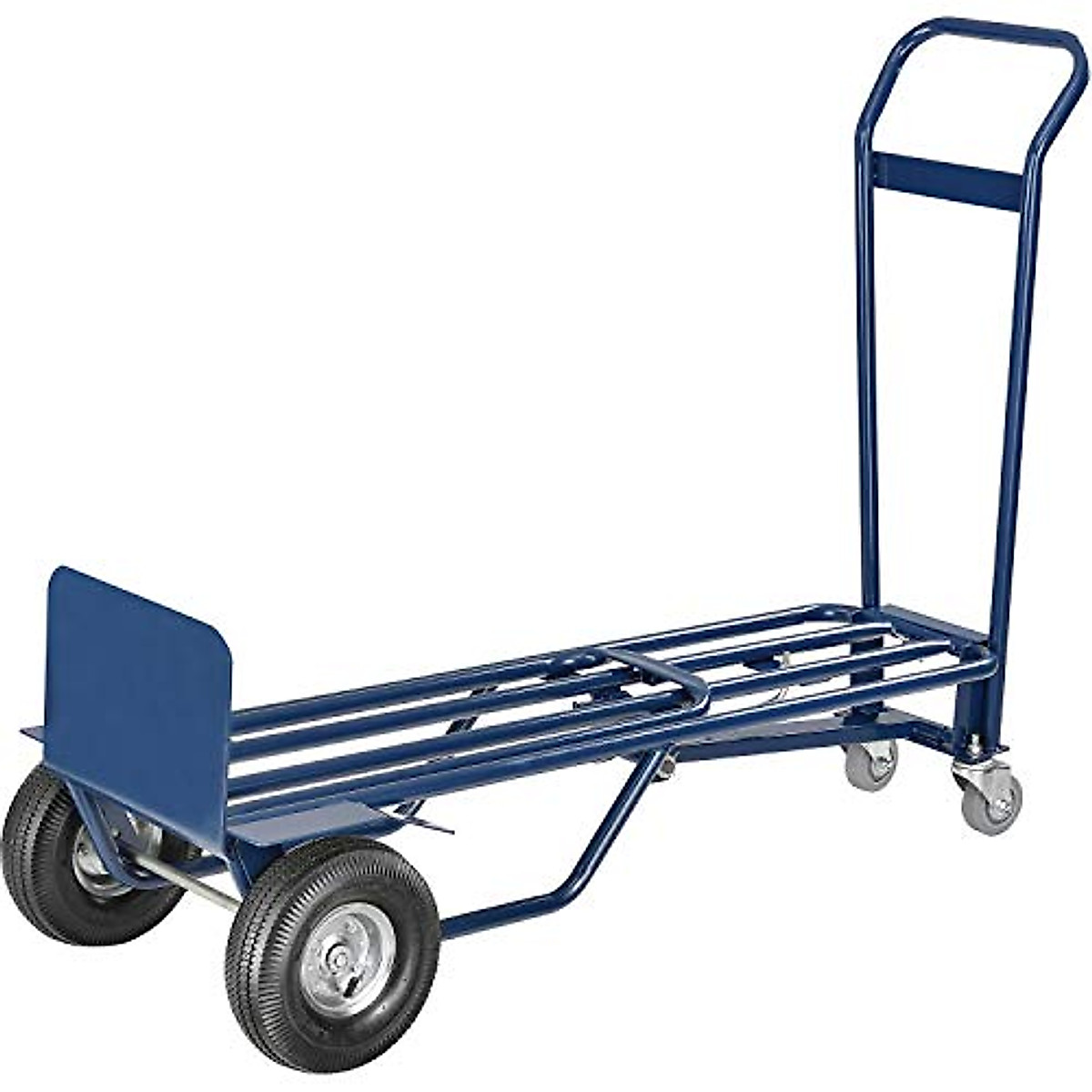 Global Industrial Steel 3-in-1 Convertible Hand Truck with Pneumatic Wheels