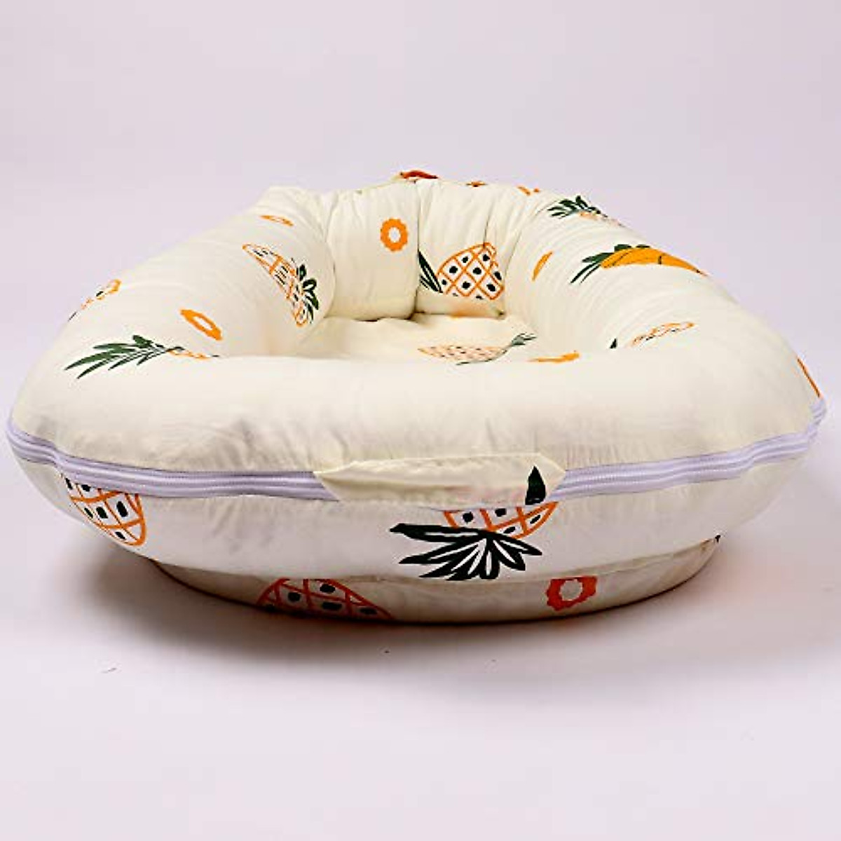 Newborn Lounger Cover for DockATot Deluxe | 100% Cotton Baby Lounger Extra Cover | Hypoallergenic Replacement Cover for DockATot Docks | (Cover only) |for DockATot Deluxe Baby Nest (Pineapples)