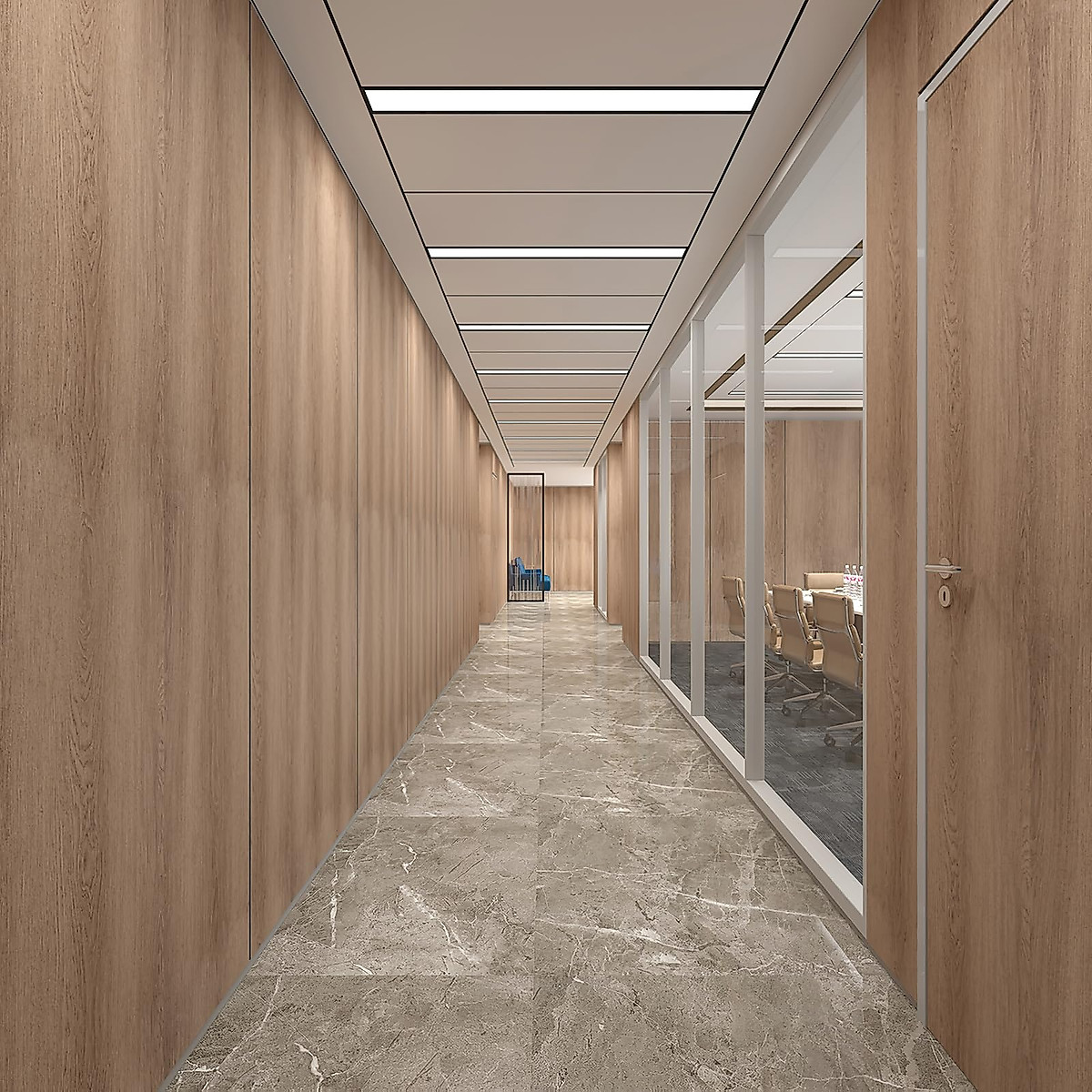 TOTIO Light Brown Wood Grain Contact Paper Tan Walnut Textured Peel and Stick Wallpaper 16x354in Air Guide Slot Design Matte Thicken Self-Adhesive Waterproof Furniture Stickers Vinyl Decorative Film