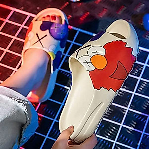 Maximus Corban Comfortable and Unisex Pillow Slides for Men and Women, Lightweight Summer Slippers for Indoor and Outdoor, Non slip shower cloud slippers