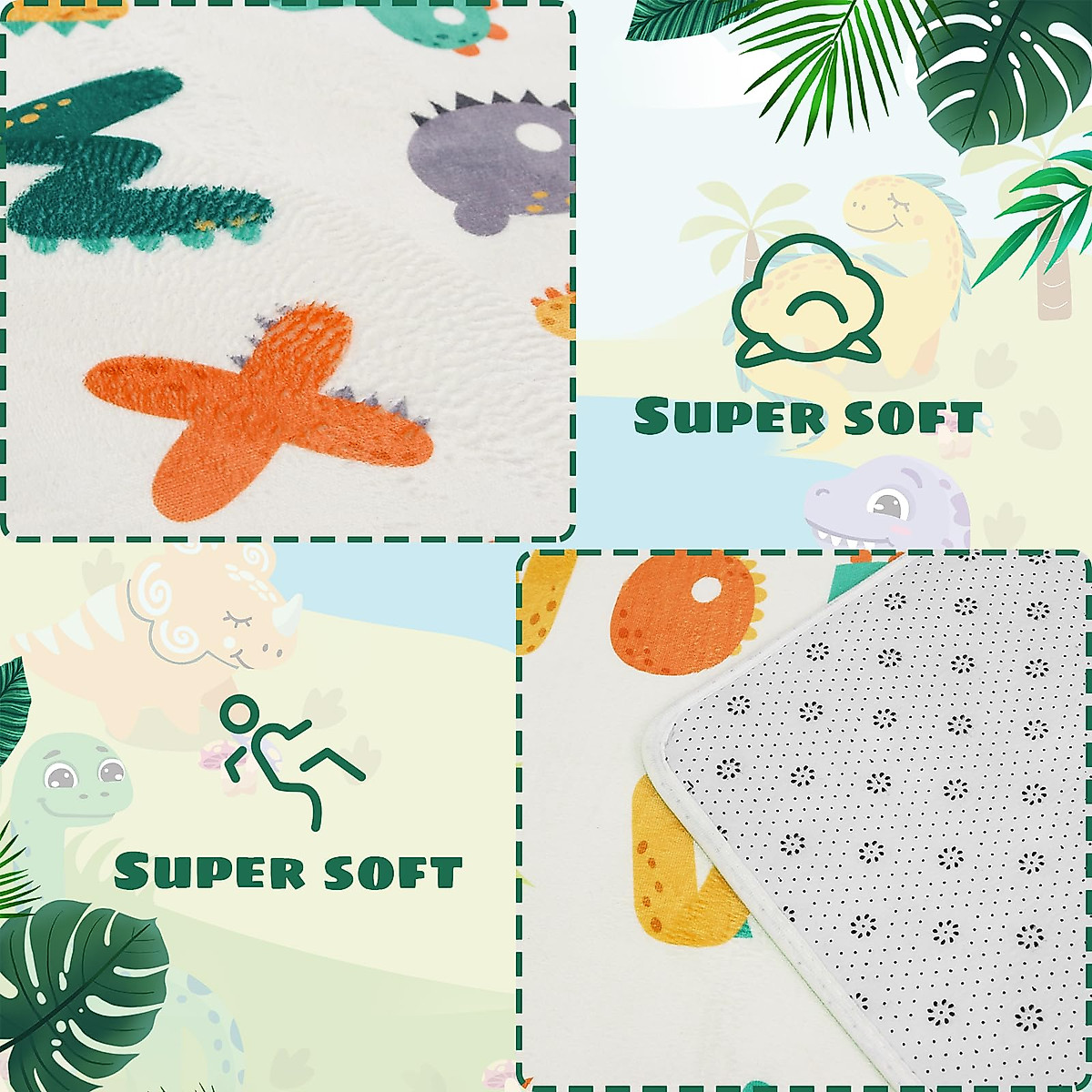 Kids Rug for Playroom,59 X 39.3 Inch Dinosaur Kids Play Mat ABC Classroom Rug,Non-Slip Cute Alphabet Rug Soft Kids Floor Mats Carpet,Toddler Baby Playroom Mat for Kids Room Classroom Playroom