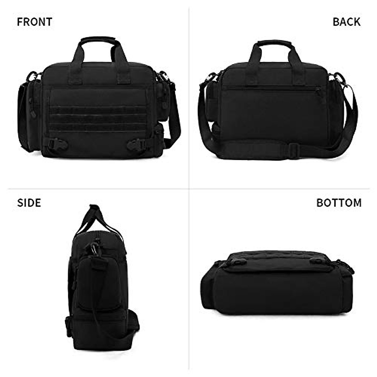 CamGo Tactical Briefcase 14 inch Laptop Messenger Bag Military Style Shoulder Bag Handbag for Men