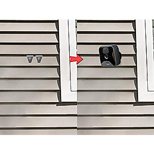 (12 Pack) Blink Outdoor Camera Vinyl Siding Clip Hooks, No-Hole Needed Outdoor Siding Hanger for Mounting Blink XT2 Blink Outdoor Home Security, Weatherproof Stainless Steel Blink Siding Mount